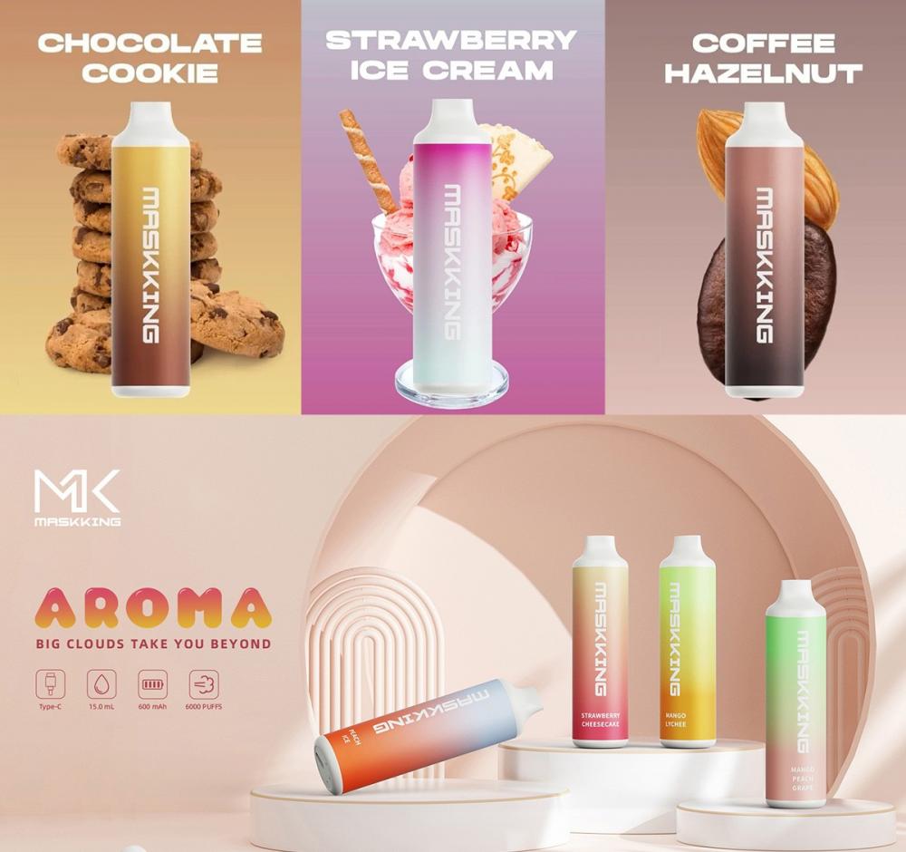 마스킹 아로마 6000 일회용 Vape, Bossgoo.com의 고품질 마스킹 아로마 6000 일회용 Vape