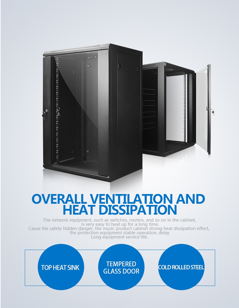 19 Inch Rack Server 22u Network Rack Data Center Cabinet Enclosure ...
