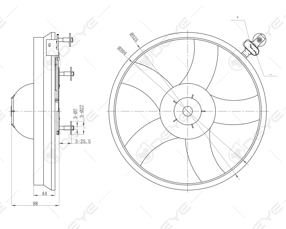 Car Radiator Cooling Fan For Vw Polo Derby, High Quality Car Radiator ...