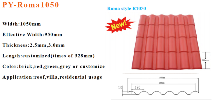 Light Weight Pvc Roof Tile/plastic Tiles For Roof/roma Asa Pvc Plastic ...
