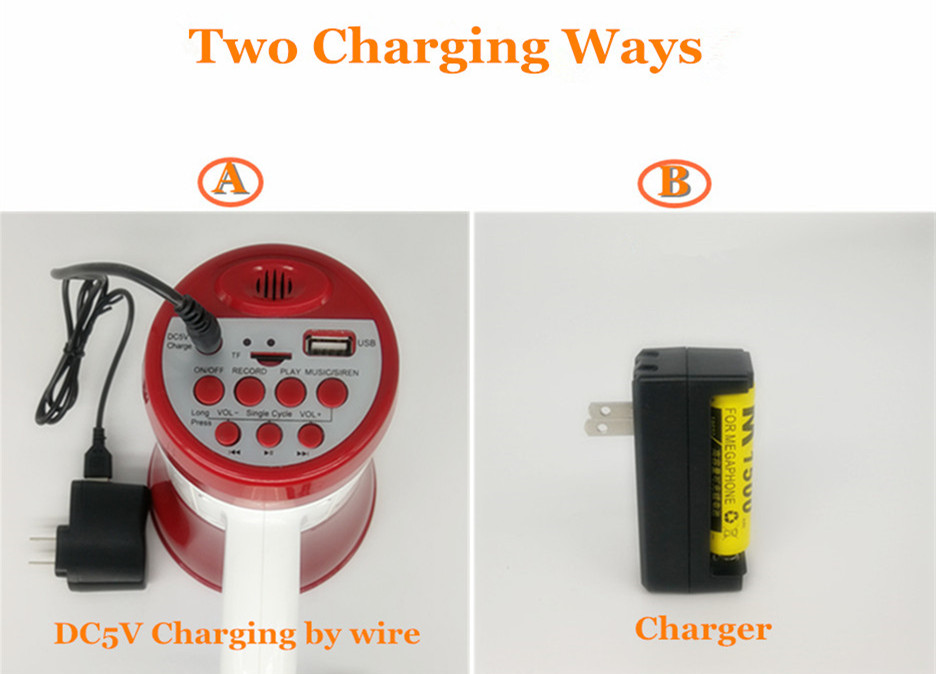 Professional Rechargeable Lithium Battery Megaphone, High Quality ...