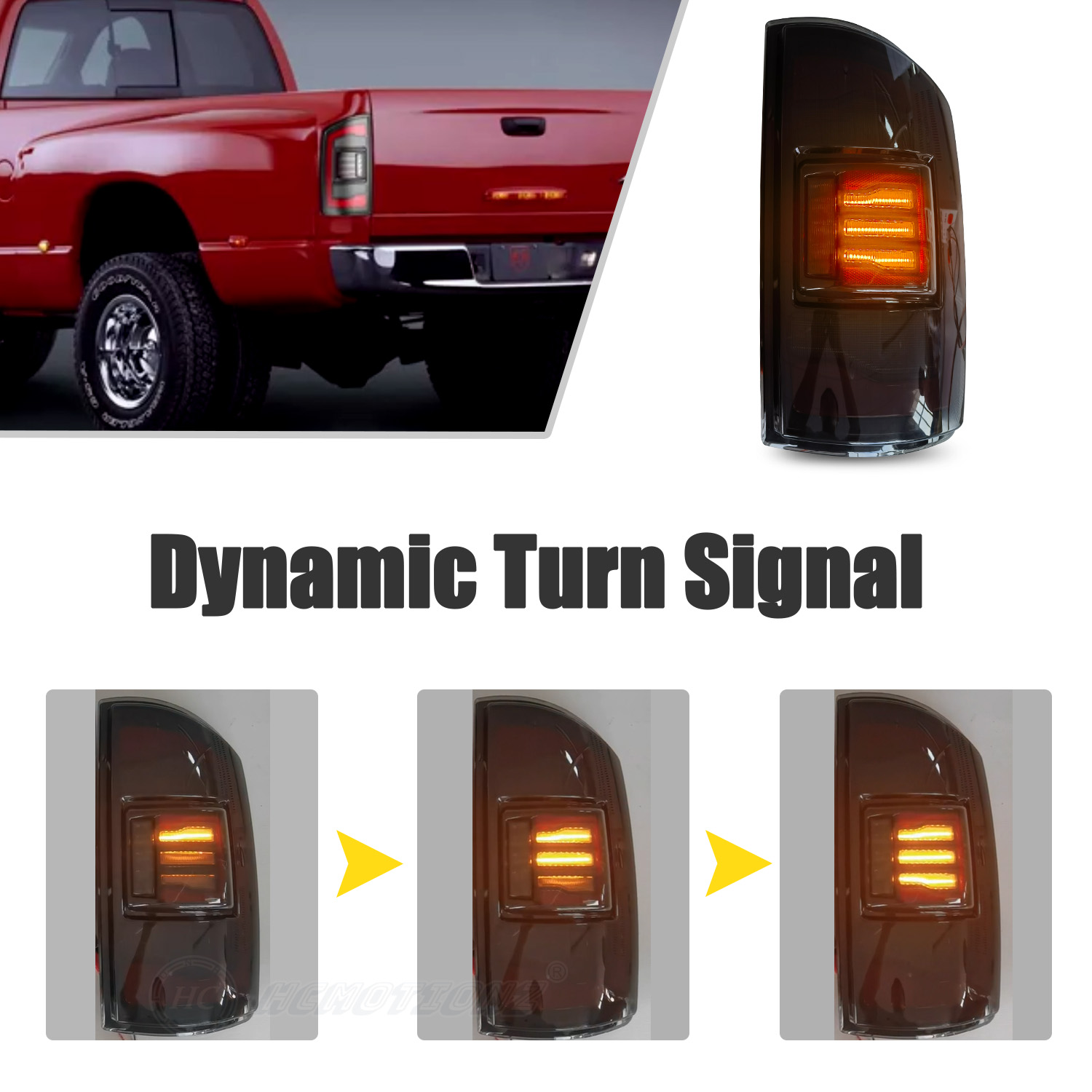 HCMOTIONZ LED Tail Lights For Dodge Ram 3rd Gen 2002-2008 China ...