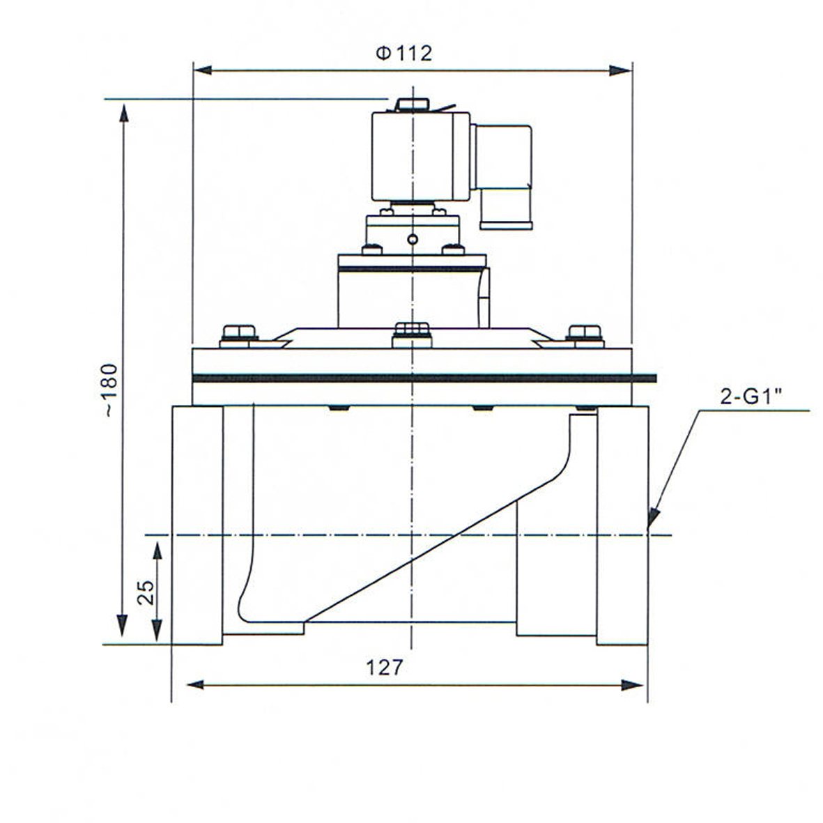 Remote Straight Through 1'' Pneumatic Pulse Jet Valve, High Quality ...