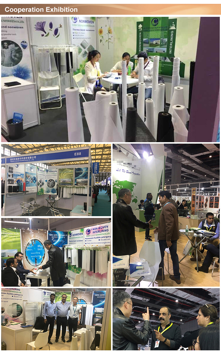 Gaoxin สานเคลือบ Fusible Interlining ที่มีสีสันธรรมดา คุณภาพสูง Gaoxin ...