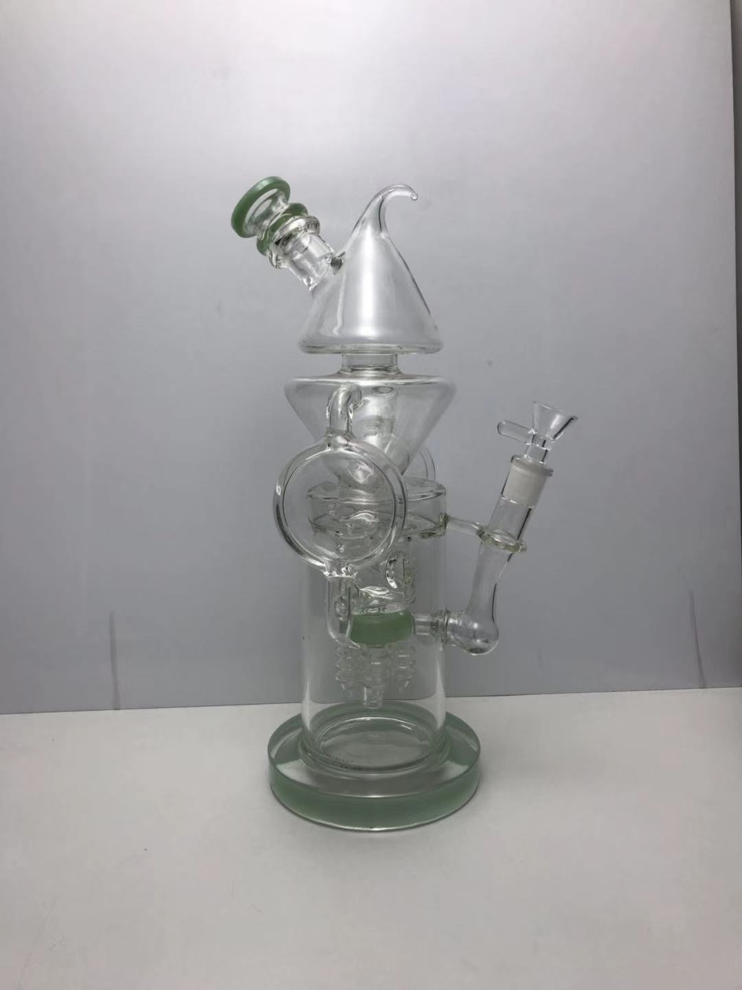 5-arm Electric Sprinkler Perc Recycler Glass Bongs, High Quality 5-arm ...
