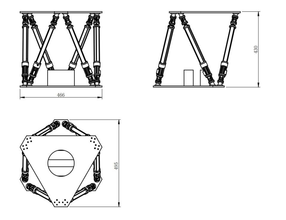 6 Degrees Of Freedom Platform For Simulator, High Quality 6 Degrees Of ...