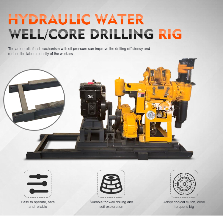 Hydraulic Borehole Drilling Machine Water Drilling Rig, High Quality ...