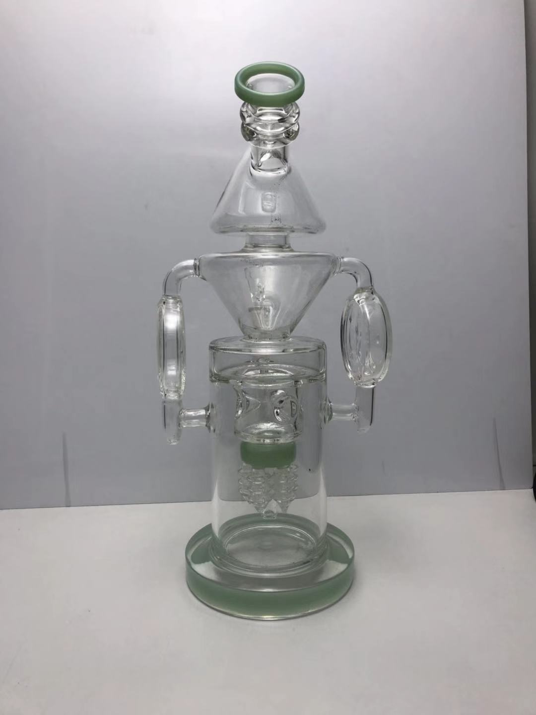 5-arm Electric Sprinkler Perc Recycler Glass Bongs, High Quality 5-arm ...