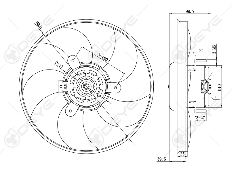 พัดลมหม้อน้ำระบายความร้อนสำหรับ Fiat Palio คุณภาพสูง พัดลมหม้อน้ำระบาย ...