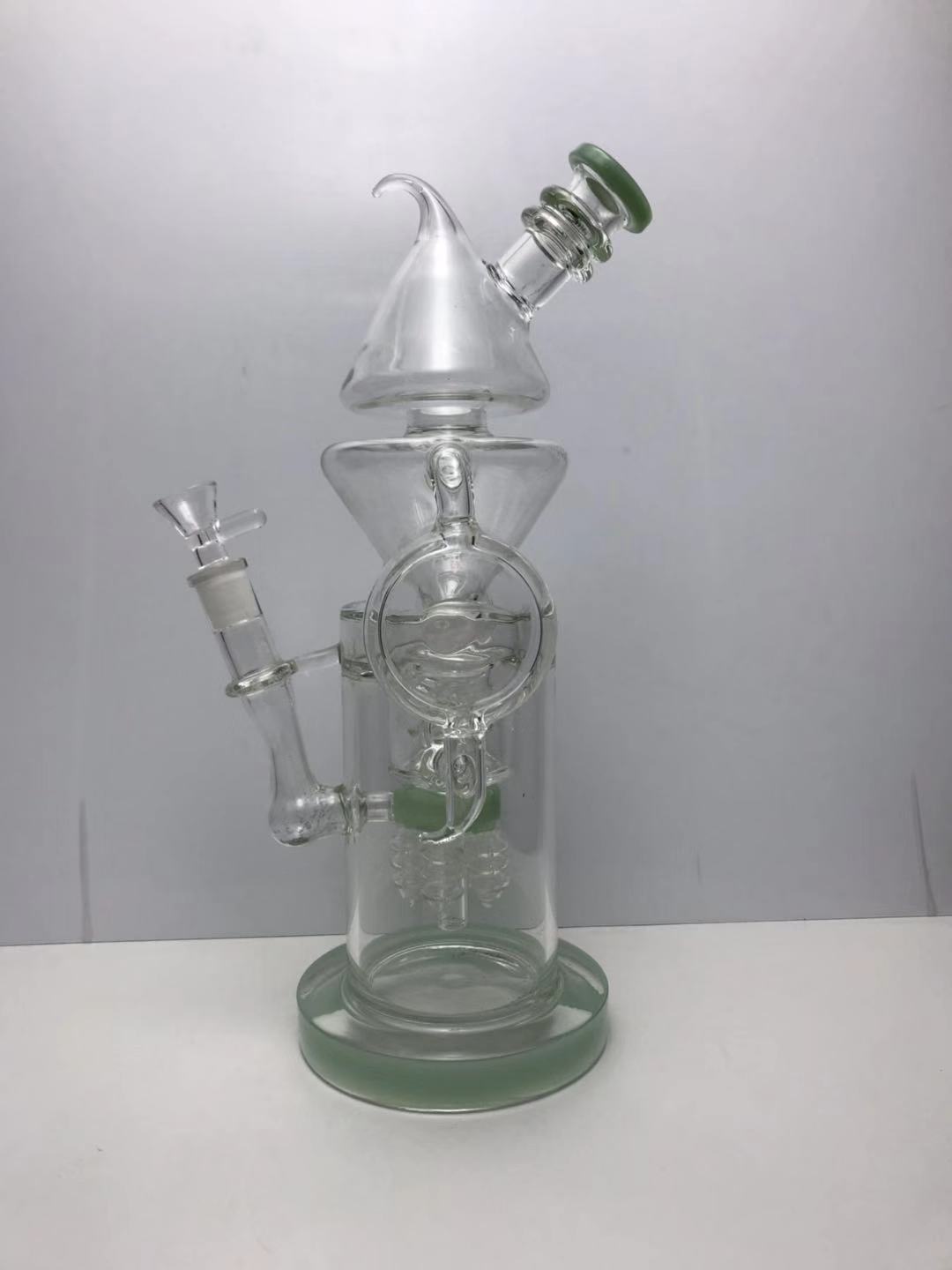 5-arm Electric Sprinkler Perc Recycler Glass Bongs, High Quality 5-arm ...