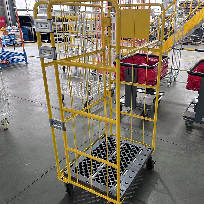 Folding Logistics Trolley Rolling Container Cage, High Quality Folding ...