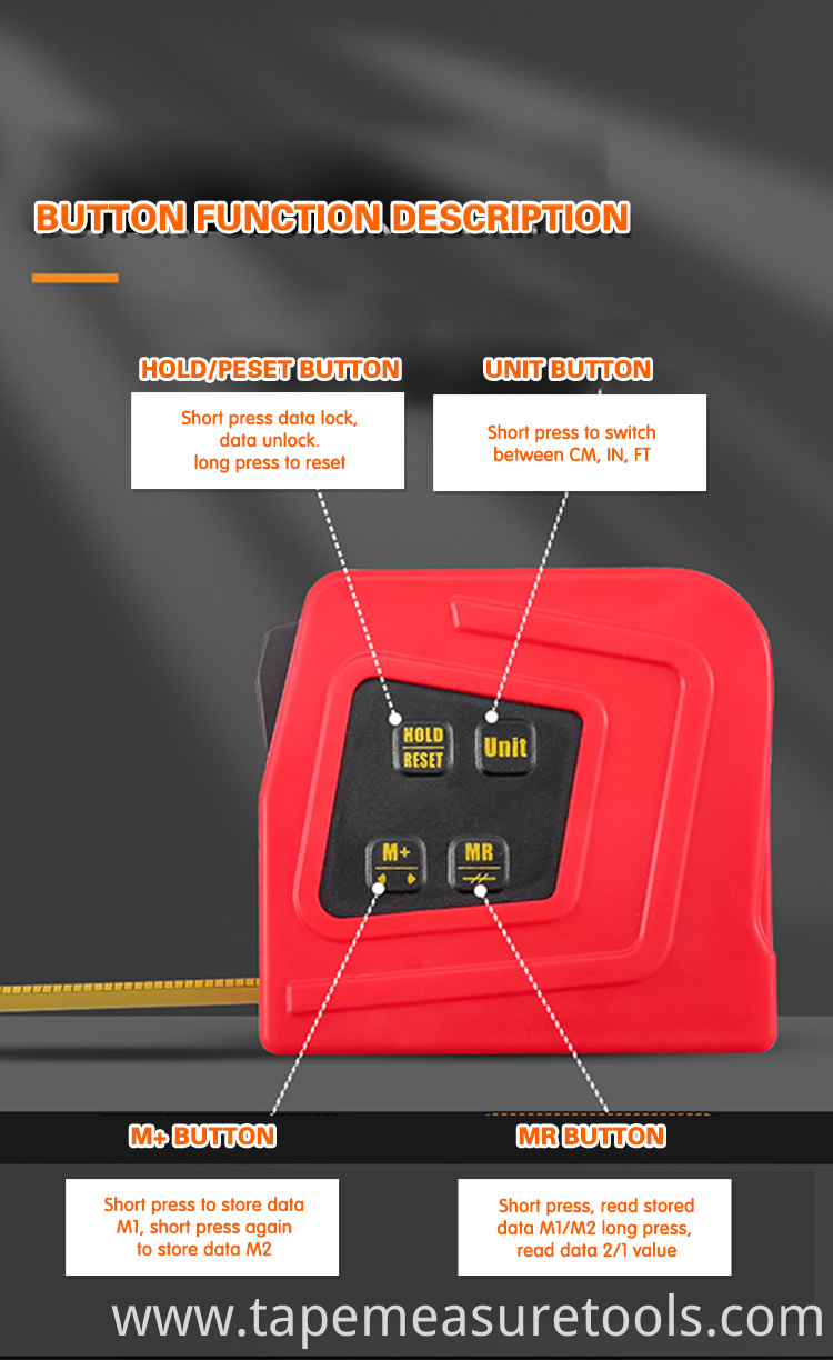 electronic digital display tape measure China Manufacturer
