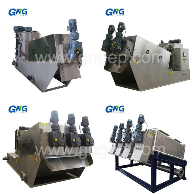 Plant Pretreatment Screw Press Sludge Dewatering Equipment, High ...