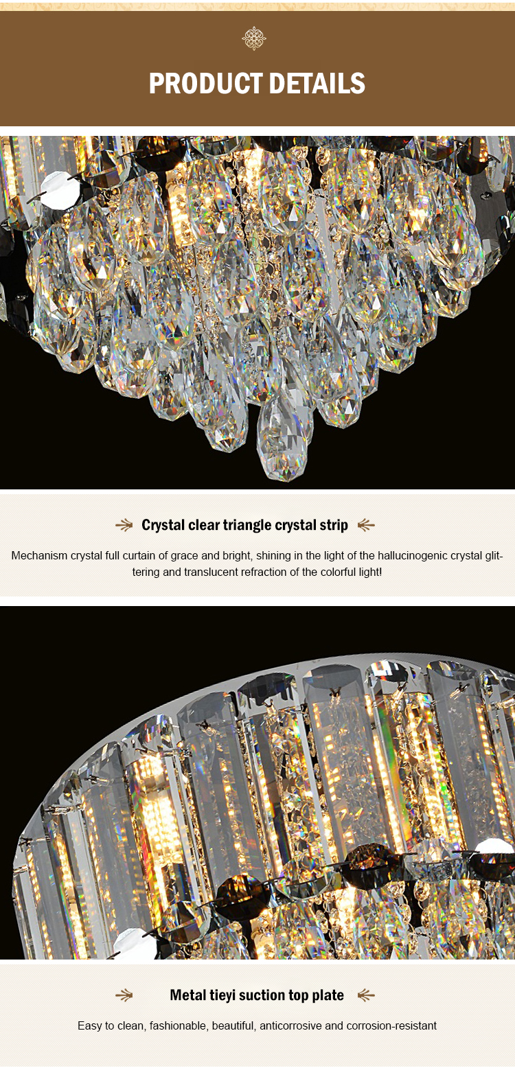 Luxury White K9 Crystal Led Chandelier Pendant Light, High Quality Luxury White K9 Crystal Led ...