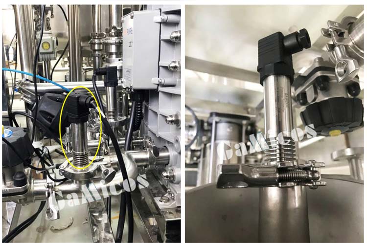 Sanitary Flush Membrane Liquid Milk Pressure Level Sensor, High Quality ...