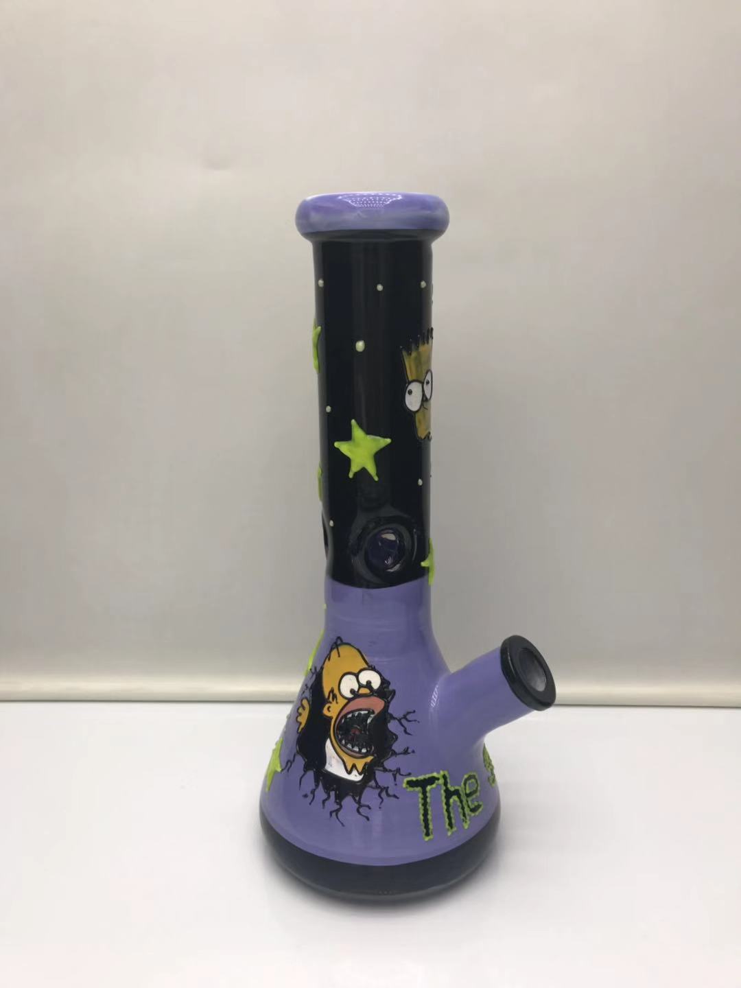 Glass Beaker Bongs With Luminous Spongebob Squarepants, High Quality ...