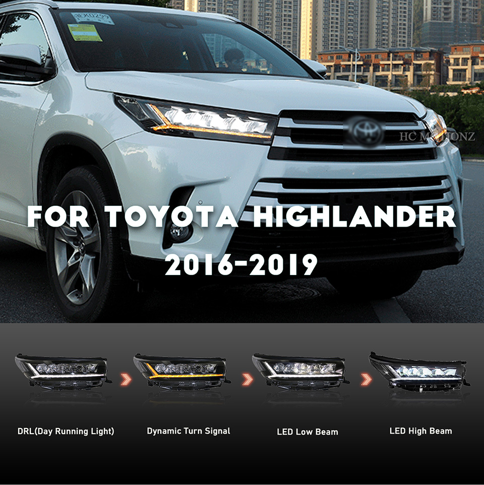 Hcmotionz 2016-2019 Toyota Highlander Led 헤드 라이트, Bossgoo.com의 고품질 ...