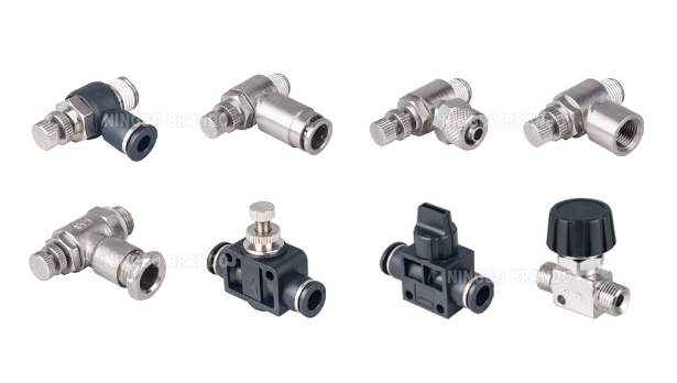 Push-in Pneumatic Air Flow Speed Control Valve Fitting China ...