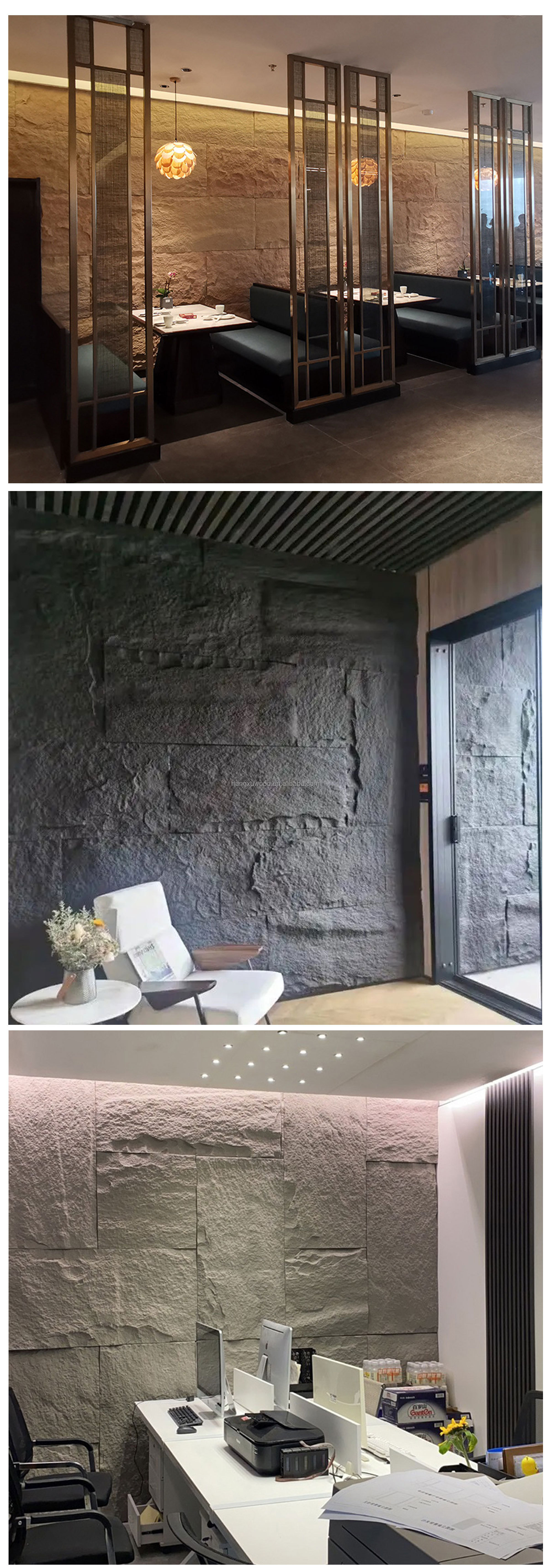 가벼운 Pu 석재 패널 3d Pu 석재, Bossgoo.com의 고품질 가벼운 Pu 석재 패널 3d Pu 석재