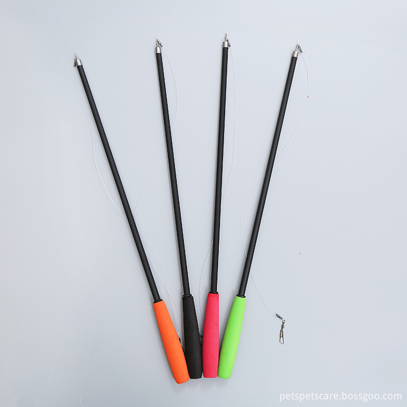 180cm Four-section Retractable Rod Cat Teaser Toy, High Quality 180cm ...