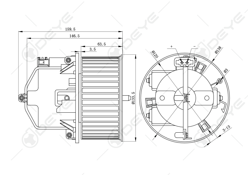 มอเตอร์โบลเวอร์ Dc 12v สำหรับ Volvo Xc 60 คุณภาพสูง มอเตอร์โบลเวอร์ Dc ...