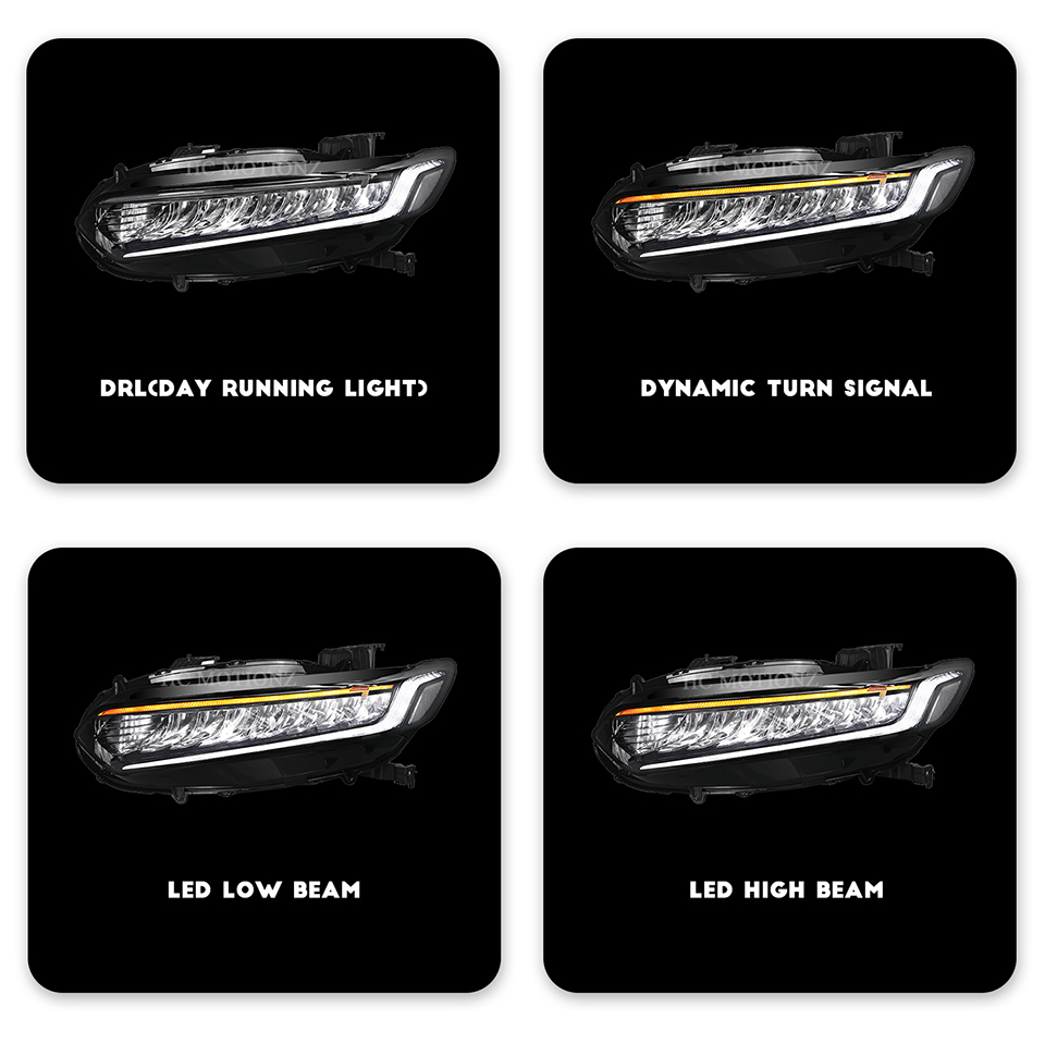 Hcmotionz Factory 2018-2021 Honda Accord Led 헤드 라이트, Bossgoo.com의 고품질 ...