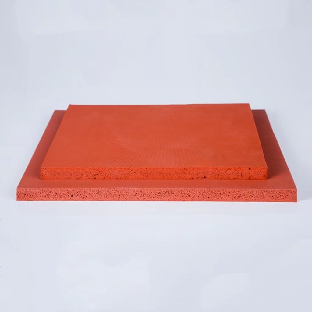 Closed Cell Red Color Silicone Rubber Foam Sheet, High Quality Closed ...