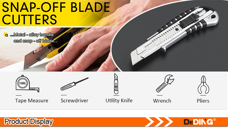 9mm Box Cutter Blue Kitchen Sliding Utility Knife, High Quality 9mm Box ...