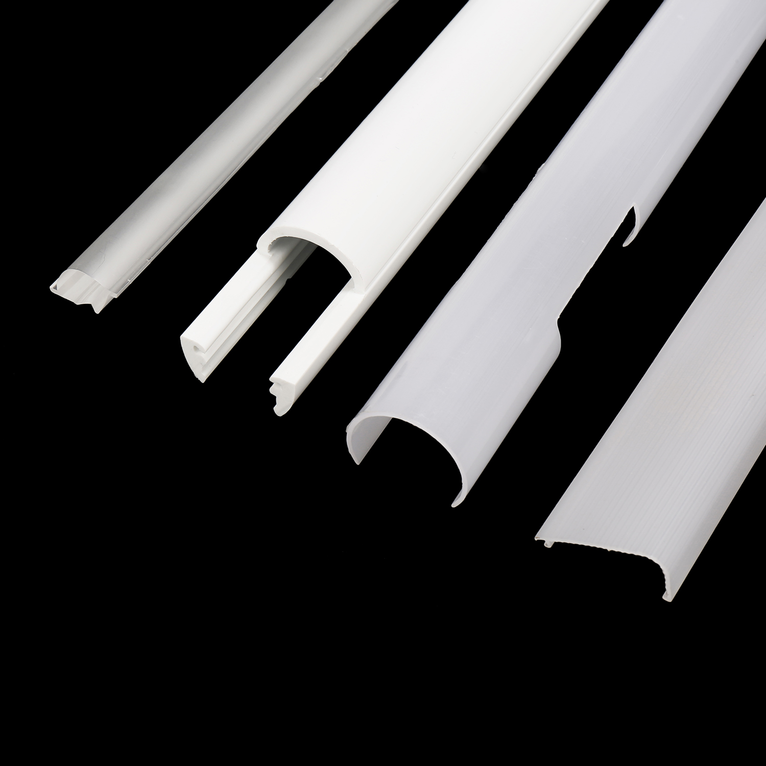 Custom Extruded Transparent Plastic Led Strip Light Shade, High Quality ...