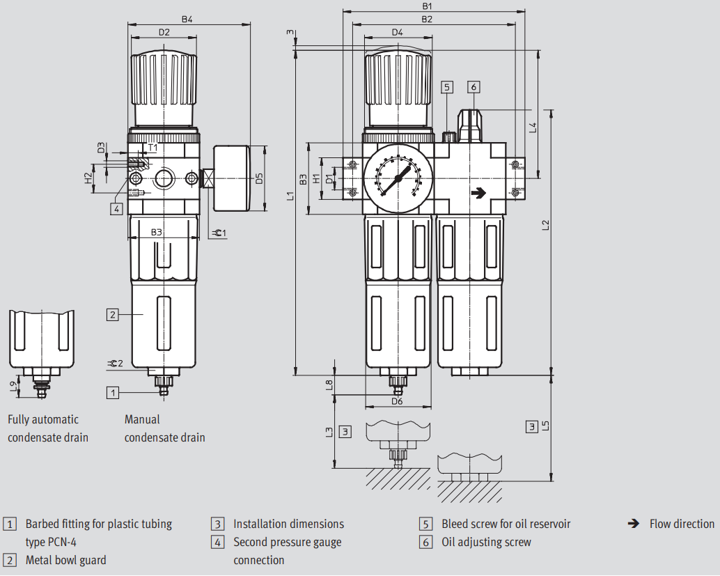 Festo Type FRC-1/2-D-MIDI FRL Air Service Unit China Manufacturers ...