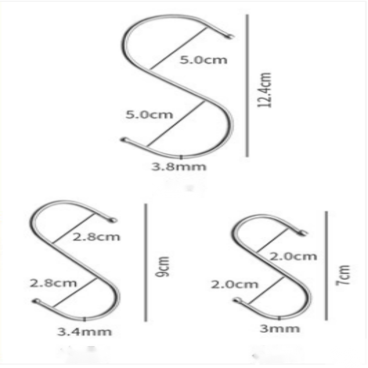 ครัวสแตนเลส S-type Hook คุณภาพสูง ครัวสแตนเลส S-type Hook บน bossgoo.com