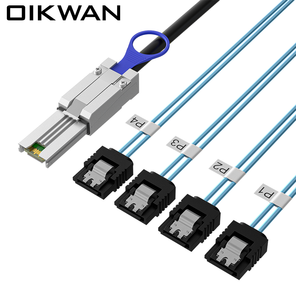 Mini Sas Sff-8088 ~ 4*sata 서버 케이블 미니 Sas Sas Sasa Cable 용 클라우드 스토리지 서버 ...