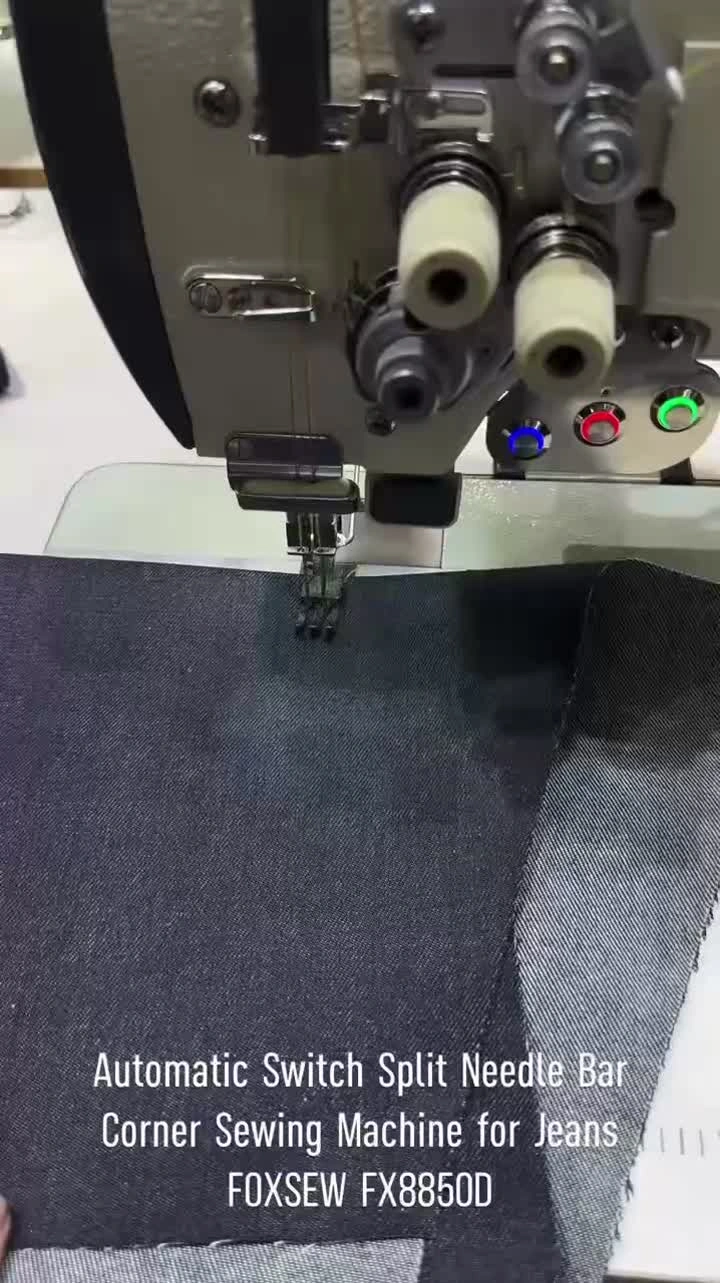 Automatic Switching Split Needle Bar Corner Sewing Machine for Jeans ...