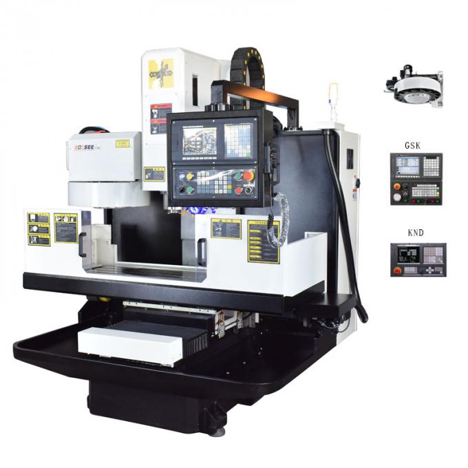 Metal Cnc Vertical Milling Machine Center 0 - 8000mm/min 400kg Max Load ...