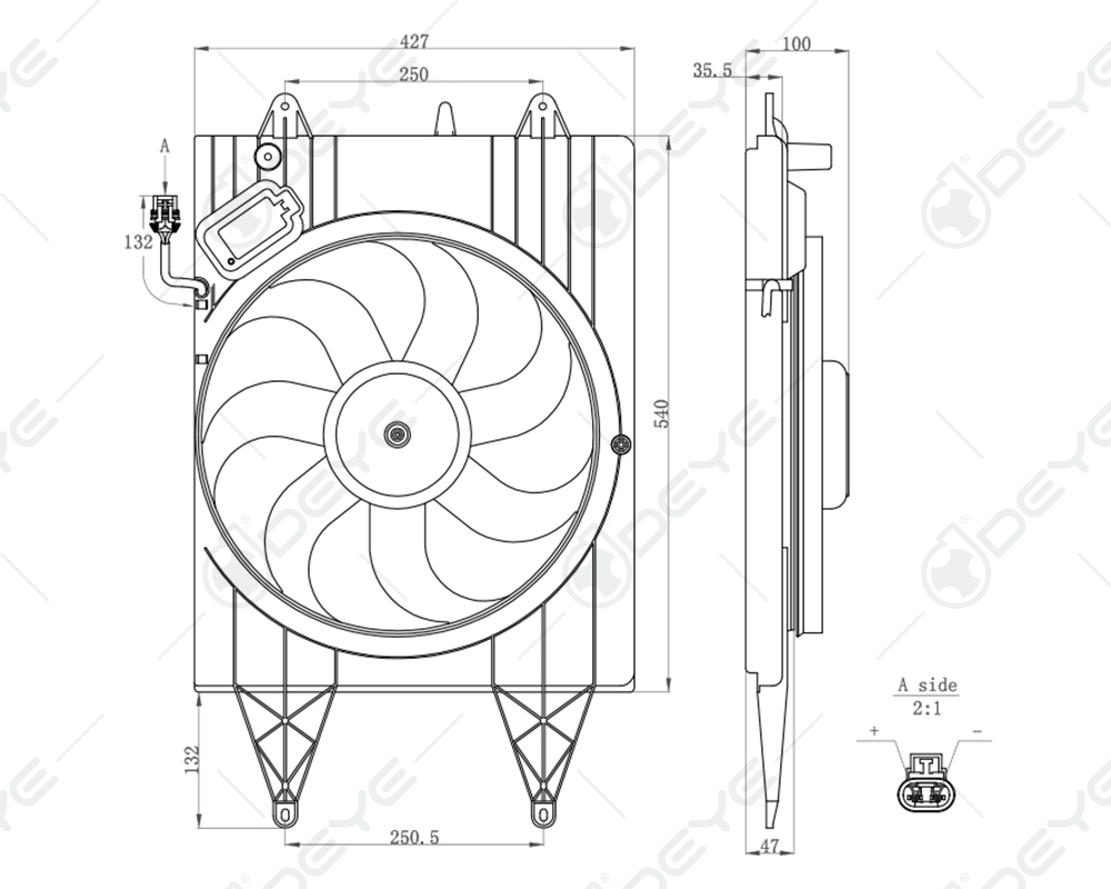 Radiator Cooling Fan Motor 12v For Vw Golf, High Quality Radiator ...