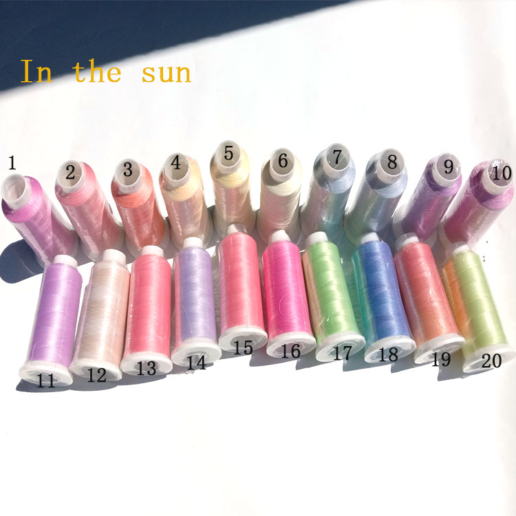 Polyester 150d/2 Uv Thread Color Change, High Quality Polyester 150d/2 ...
