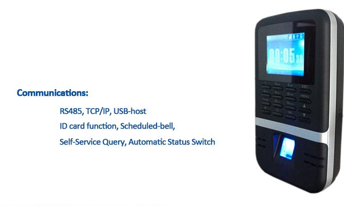 Bio 200 Rs485 Biometric Fingerprint Ic/id Card Time Attendance Access ...