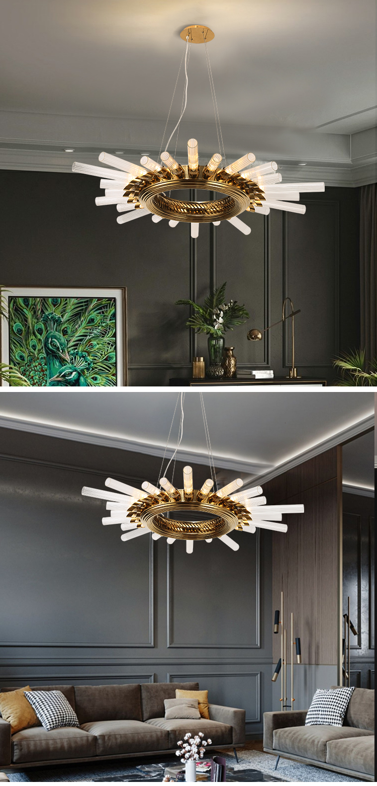Lampu Gantung Led Kaca Dekoratif Dalam Ruangan, kualitas tinggi Lampu ...