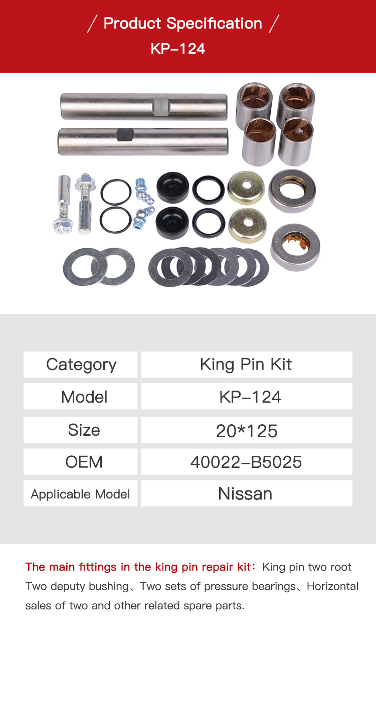 King Pin Kit Kp-124 20*125mm, High Quality King Pin Kit Kp-124 20*125mm ...