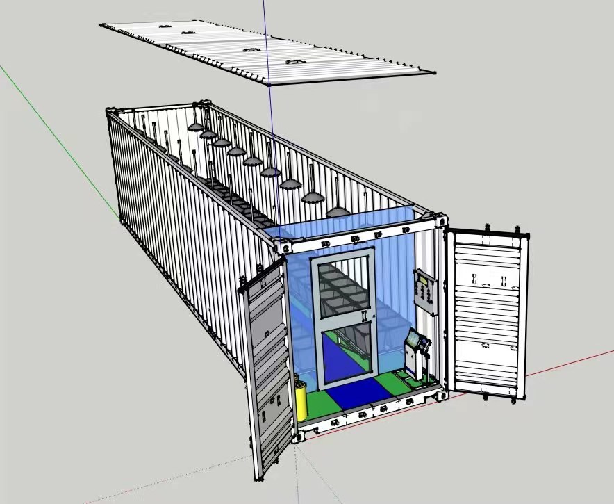 Container Farm Hemp Greenhouse Plant Greenhouse, High Quality Container ...