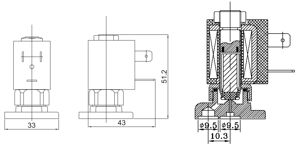 Conti Espresso Coffee Machine 2 Way Solenoid Valve China Manufacturers ...