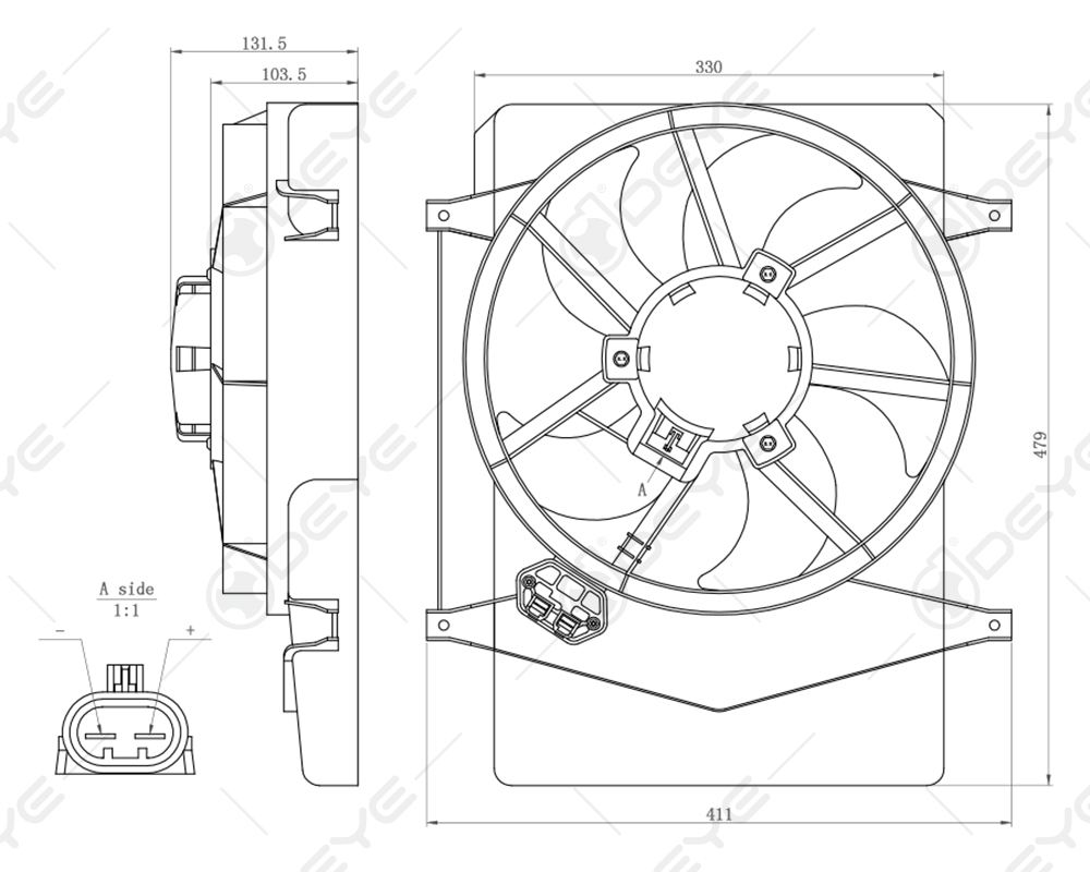 มอเตอร์พัดลมระบายความร้อนหม้อน้ำรถยนต์ 24v สำหรับ Volvo คุณภาพสูง ...