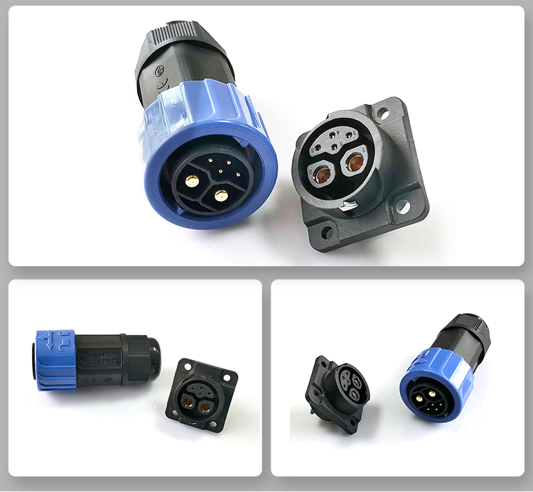 Ebike M23 6pin 2plus4 ขั้วต่อการปล่อยแบตเตอรี่กันน้ำกันน้ำ คุณภาพสูง ...