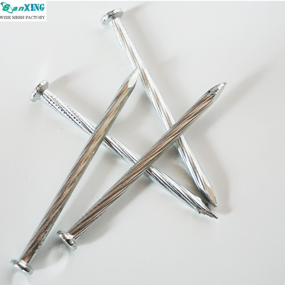 Hot Sale Angular Spiral Concrete Cement Black Steel Nail, High Quality Hot Sale Angular Spiral ...