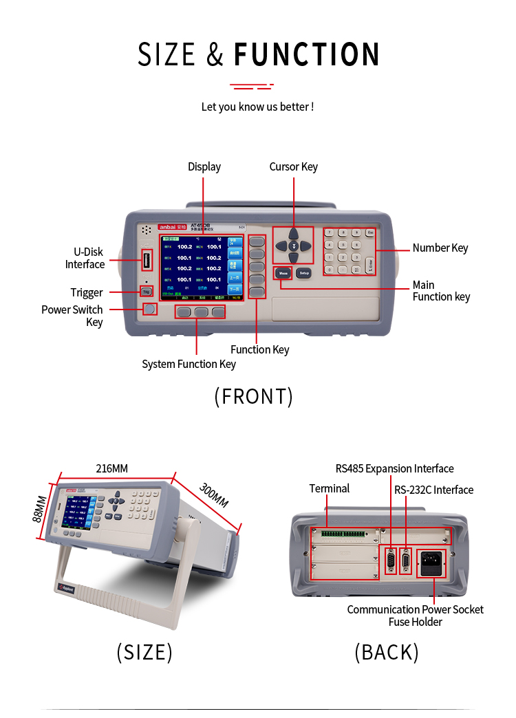 16 Channel Thermocouple Data Logger With Rs232 - At4516, High Quality ...