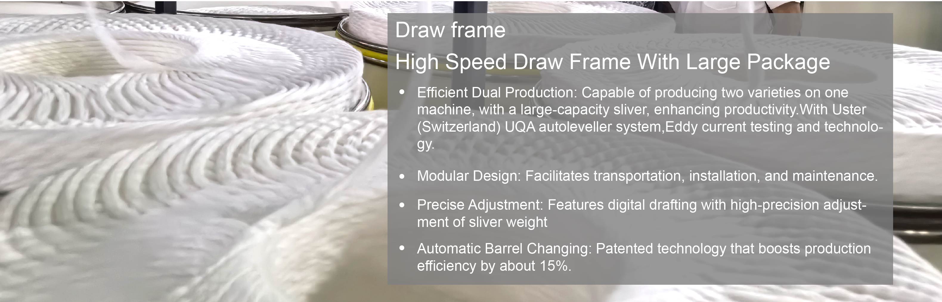 Tongda Modular Draw Frame Systems For Ring Spinning Machines, High ...