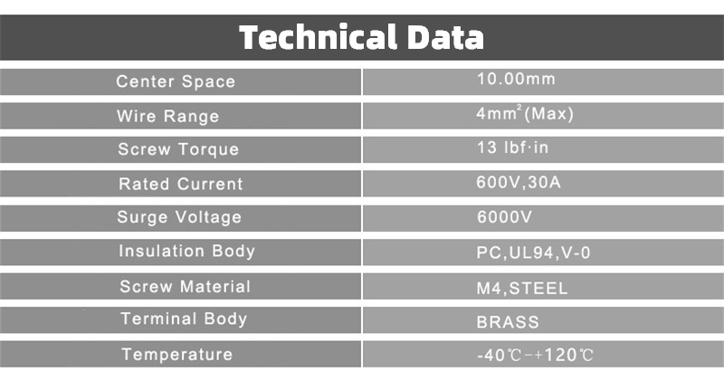 High Power Connection Terminal Connector Terminal Block, High Quality ...