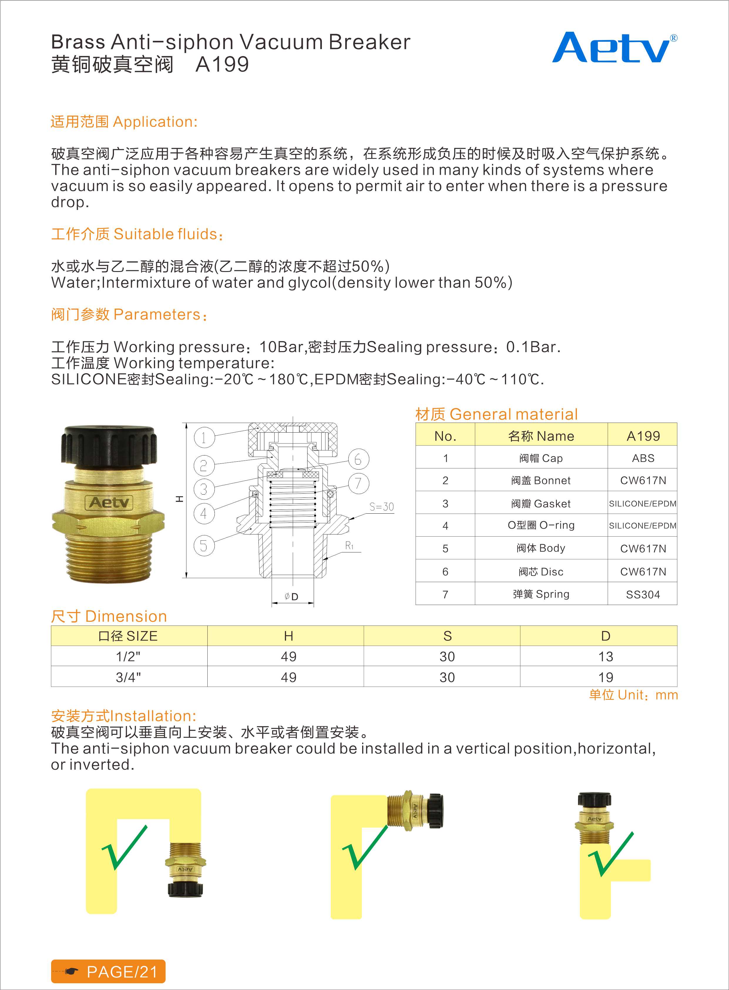 Anti-siphon Vacuum Breaker Valve By Aetv: Your Solution For Water ...