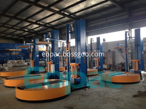 Stretch Film Reel Wrapper With Top Platen, High Quality Stretch Film ...