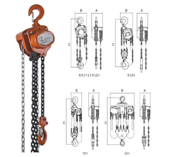 Available Manual Chain Block Hoist 3 Ton, High Quality Available Manual ...